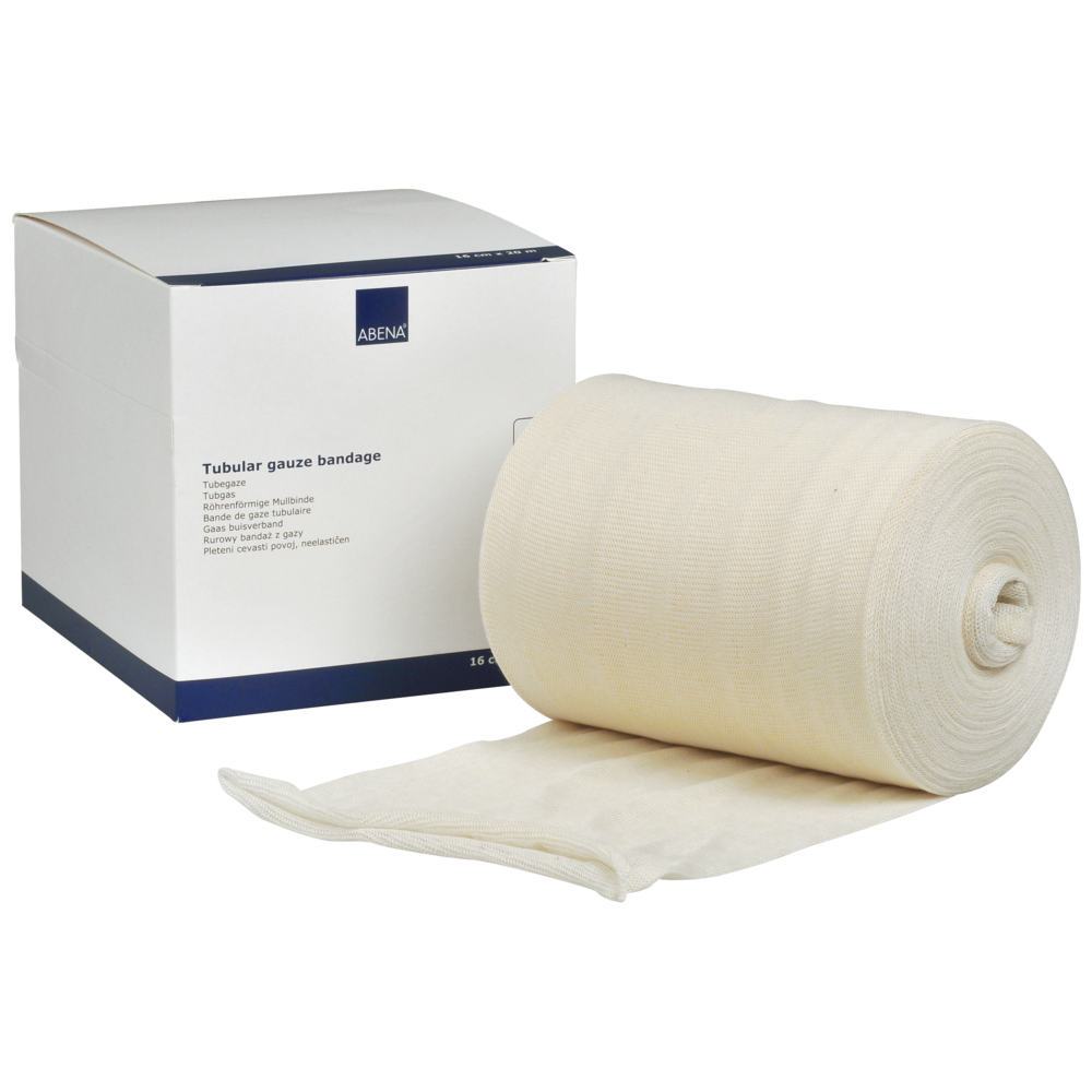 Tubular bandage, ABENA, 20m x 16cm, hvid, Tubegaze B, T2, til krop, latexfri, usteril