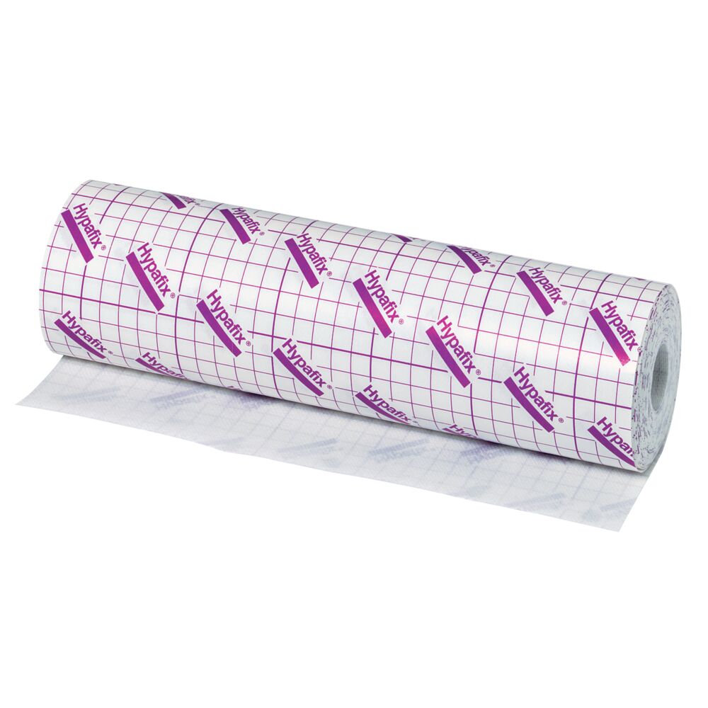 Fikseringstape, Hypafix, 10m x 10cm, hvid, på rulle, perforeret, usteril