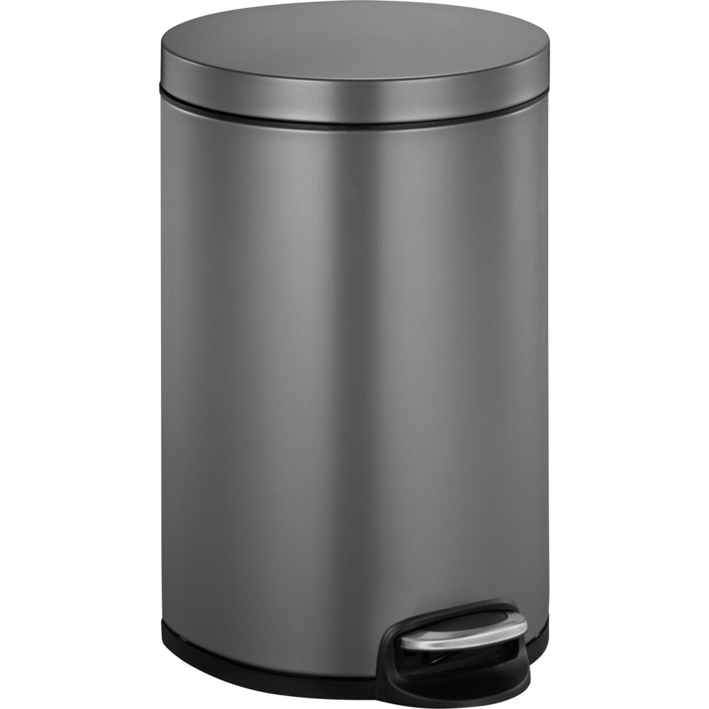Pedalspand, EKO Serene, platinum, stål, 12 l, med plast inderspand og ...