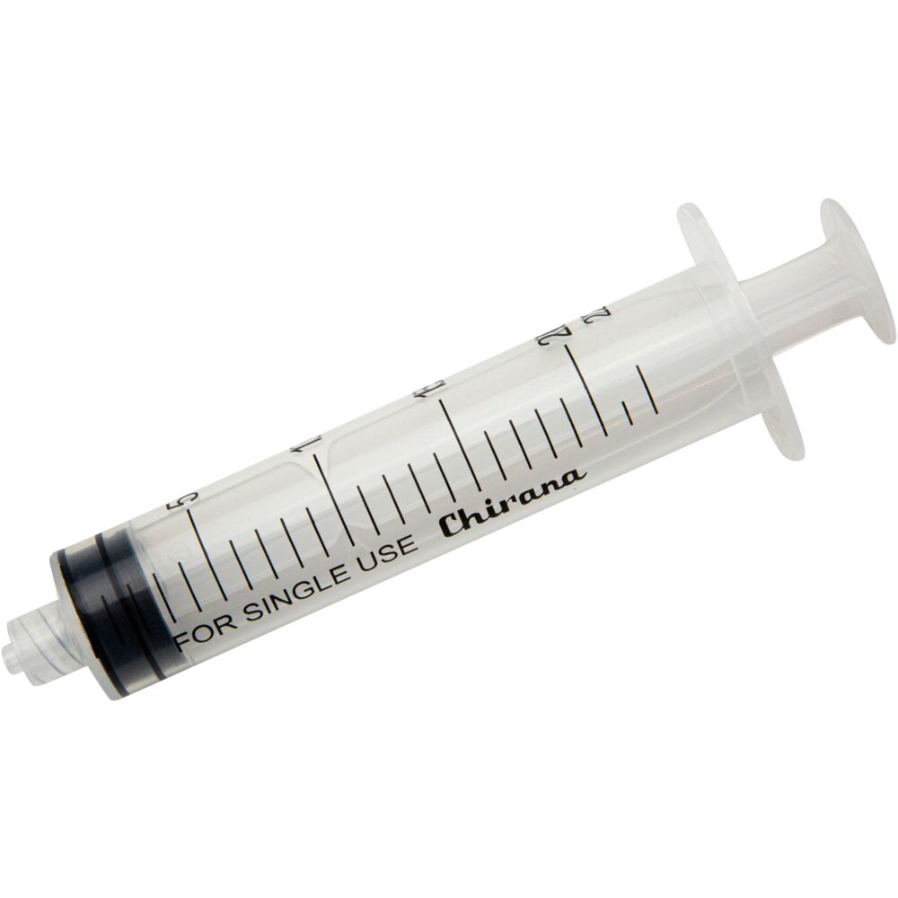 Sprøjte, Chirana, 20 ml, transparent, luer-lock, centreret, 3 komponent ...